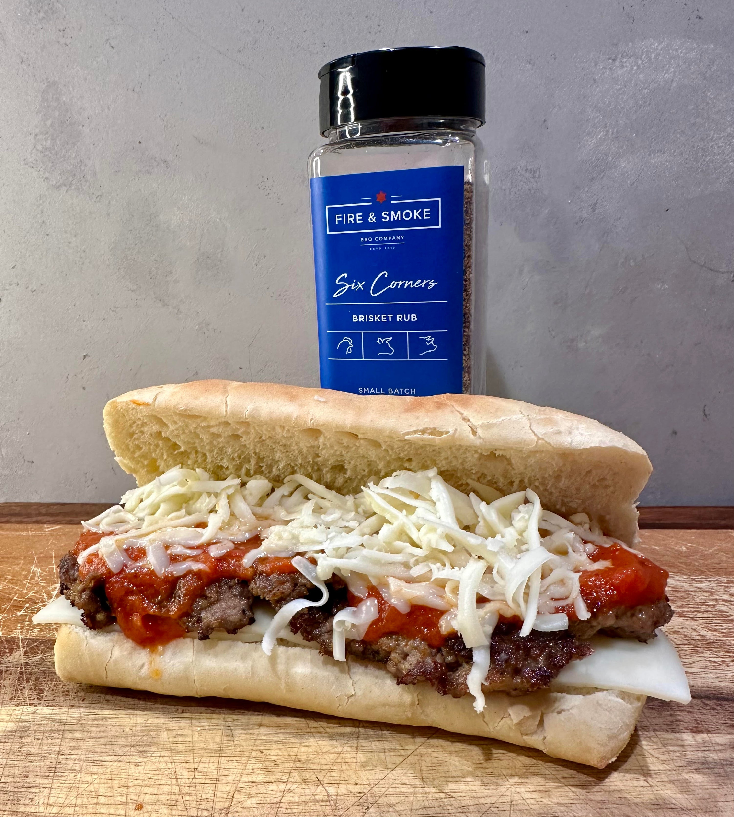 Smashed Meatball Sandwich – Fire & Smoke BBQ Company